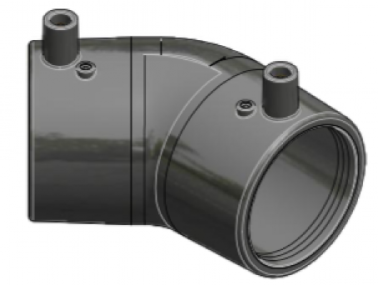 Codo 45 180Mm Pn16 Pe100 Ef - MTK | Tecnologías Aplicadas